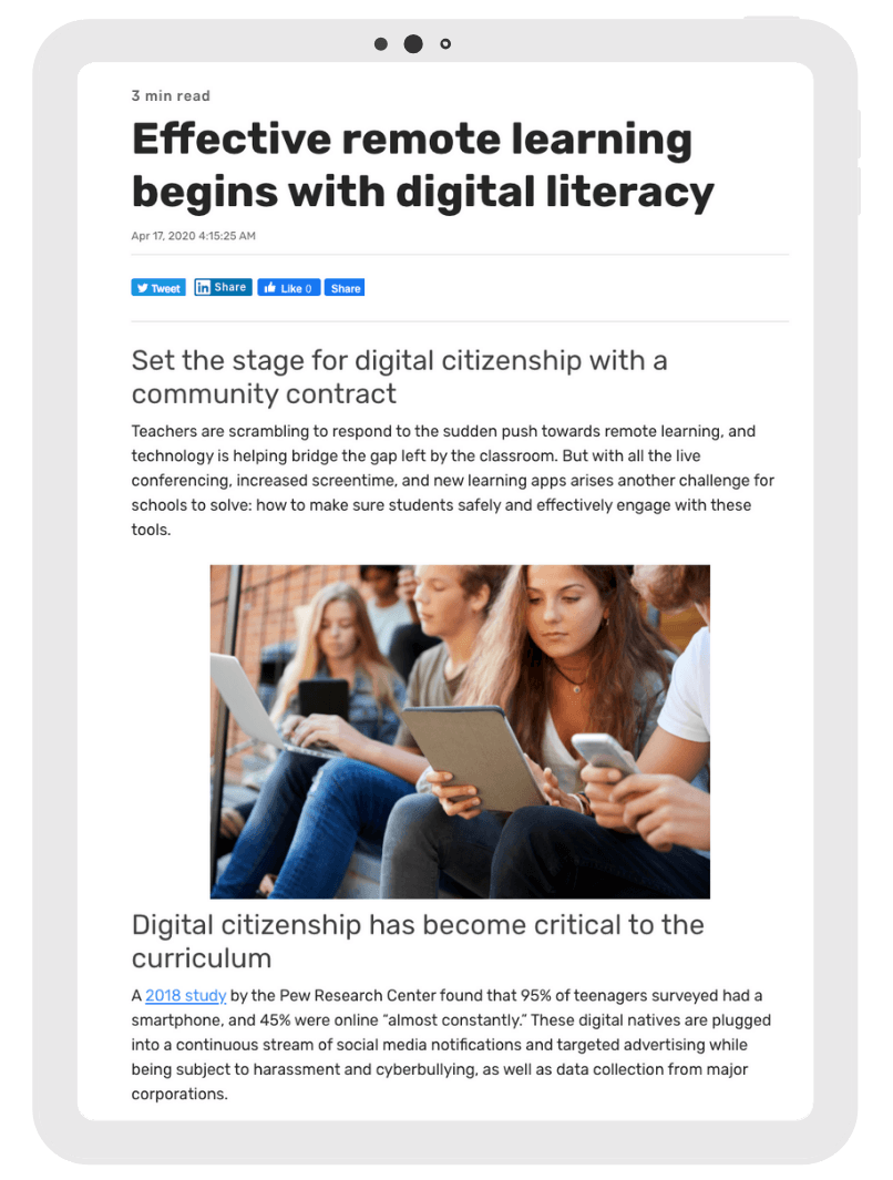 Digital Citizenship | Resources for Teachers